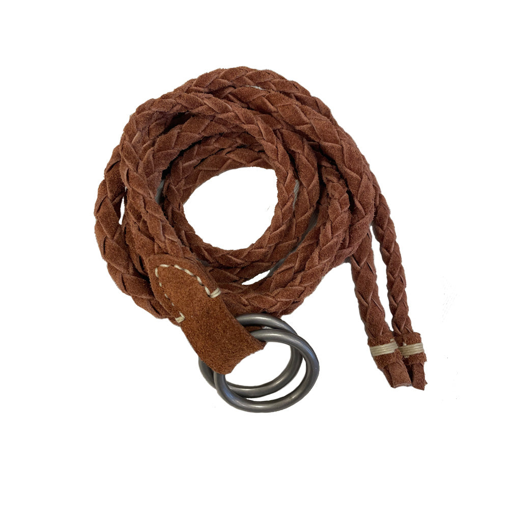 W RING VELOUR LEATHER BELT – MACH55.Ltd.